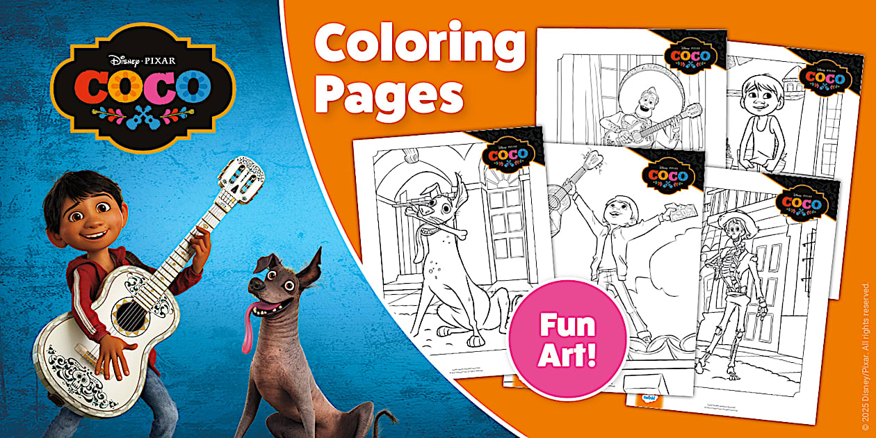 Coco: Coloring Pages