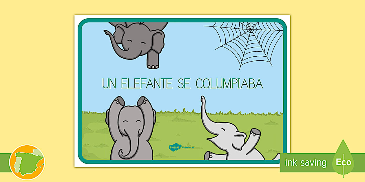 Cartel: Un elefante se columpiaba