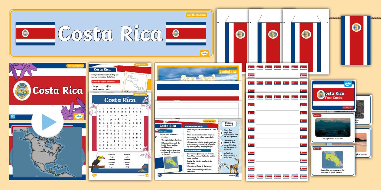 KS1 Costa Rica Resource Pack (teacher made) - Twinkl