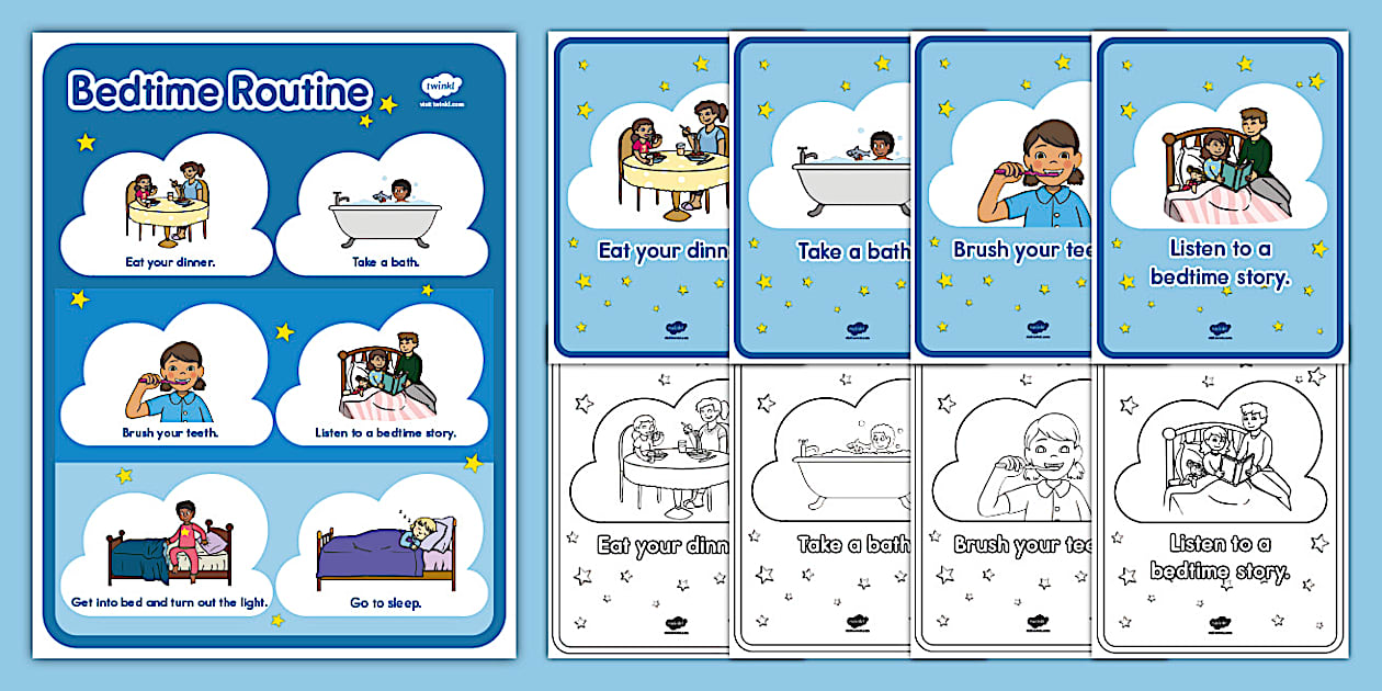 Bedtime Routine Poster | Printable Resources for Kids