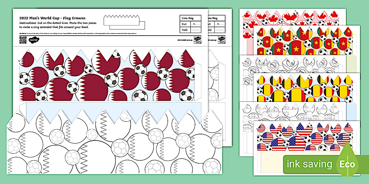 2022 Men's World Cup Flag Crowns