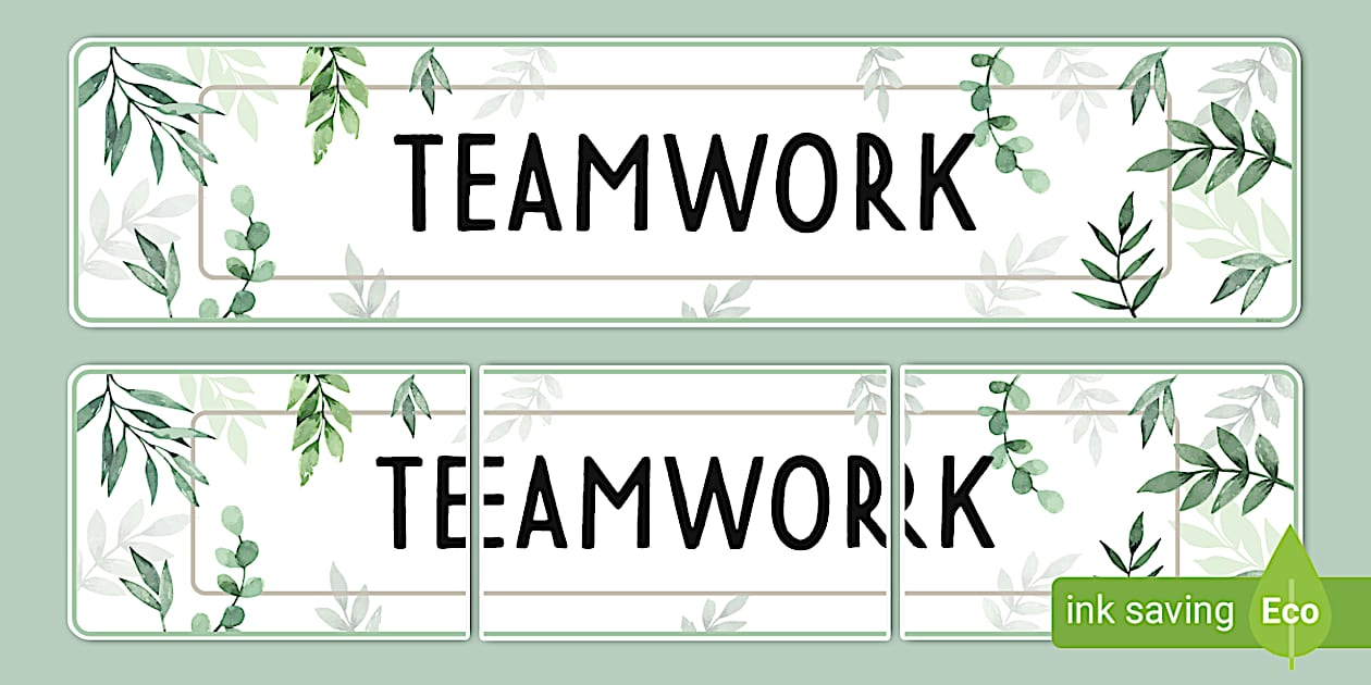 👉 Teamwork Display Banner (Teacher-Made) - Twinkl