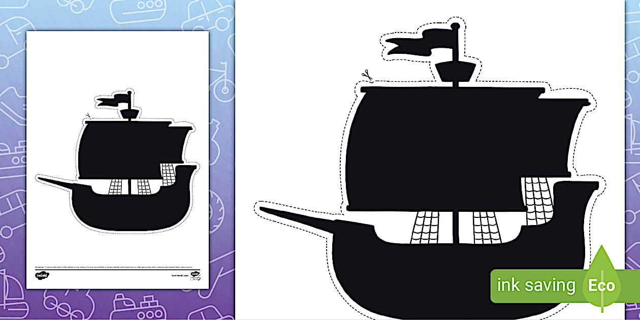 Ship Silhouette Cut-Out