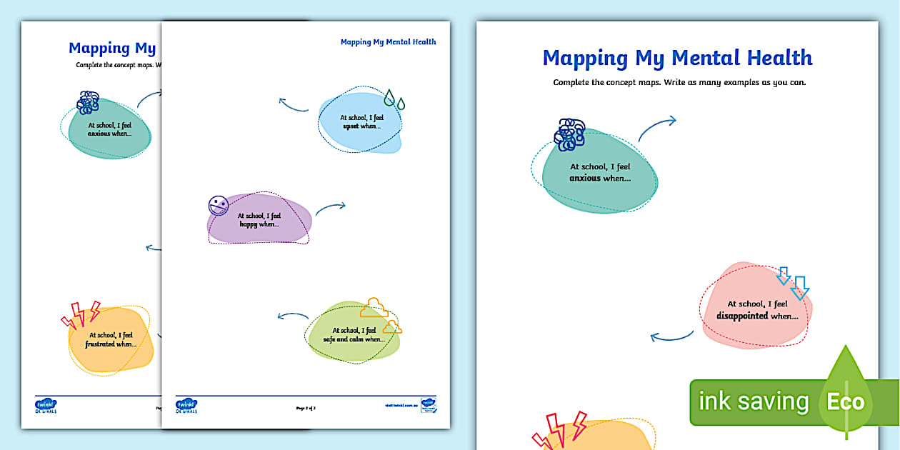 Mapping My Mental Health Activity (teacher made) - Twinkl