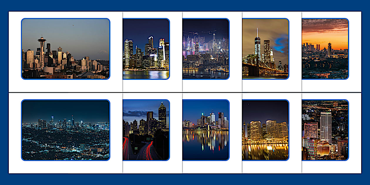 Cityscapes Display Photo Pack | Twinkl (teacher made)