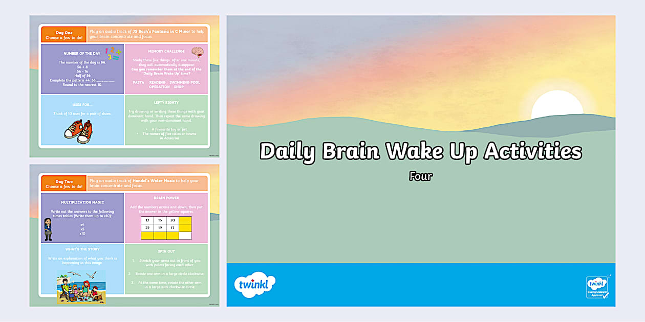 Year 3-4 Daily Brain Wake-Up Activities (4) (teacher made)