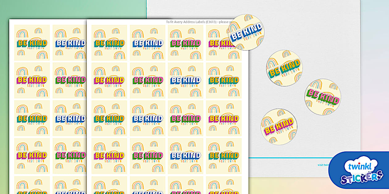 World Kindness Day - Celebration Stickers - Rainbow Theme