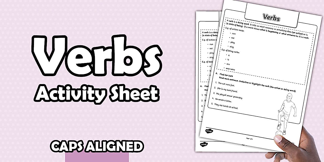 Intermediate Phase English–Word Skills–Verbs (CAPS Aligned)