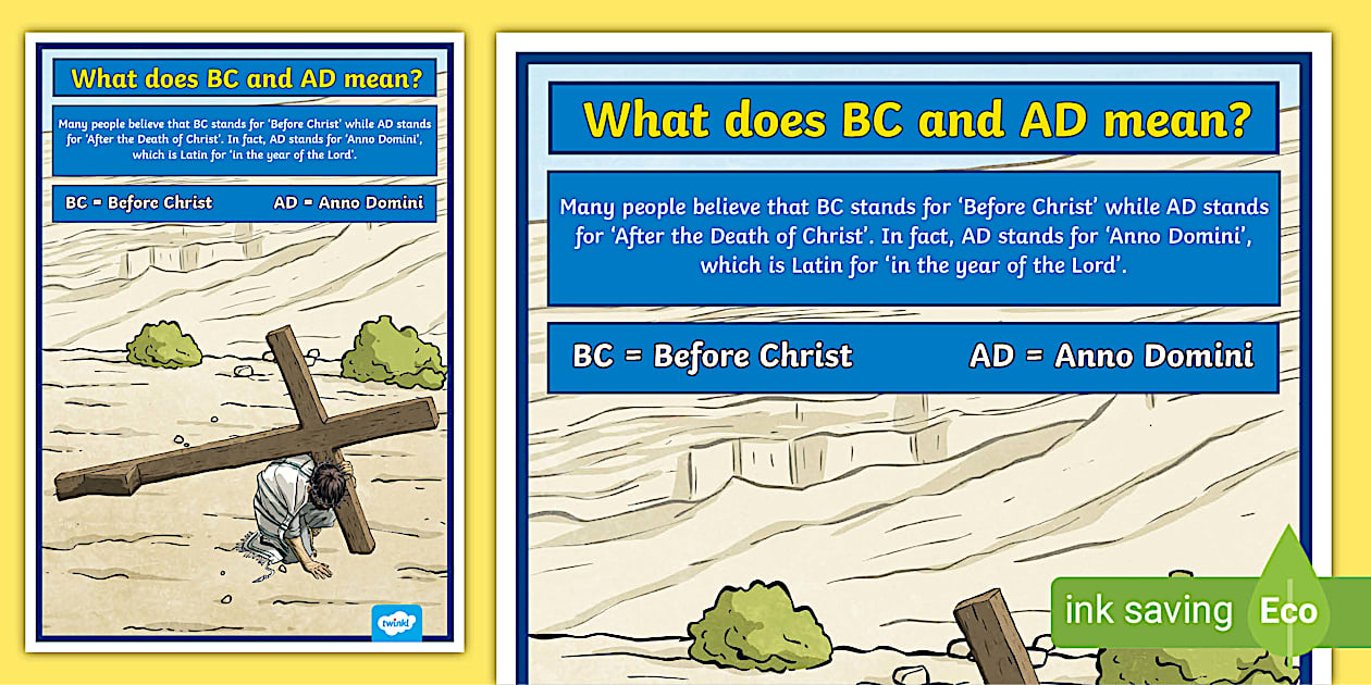 BC vs AD Display Poster (teacher made) - Twinkl