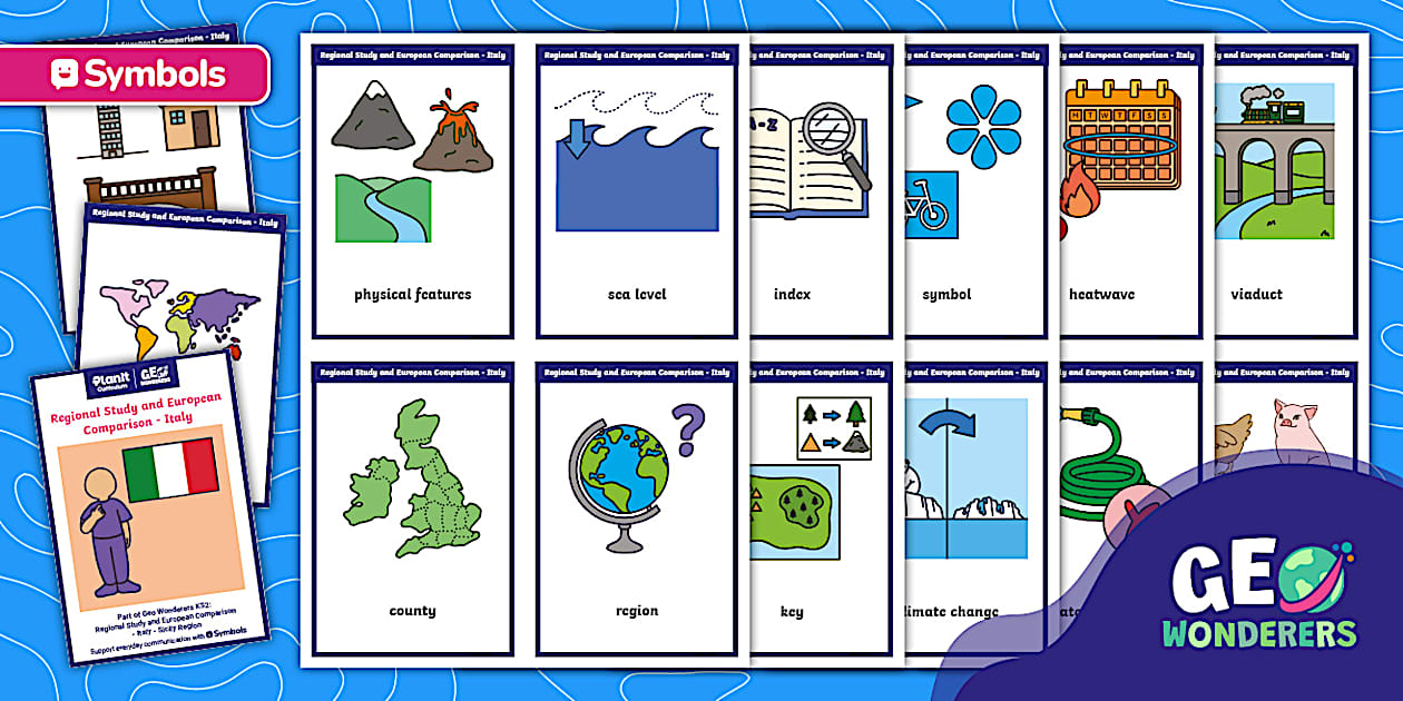 Twinkl Symbols: Regional Study - Italy: Flashcards