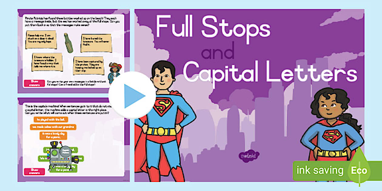 When To Use Capital Letters And Full Stops | PowerPoint