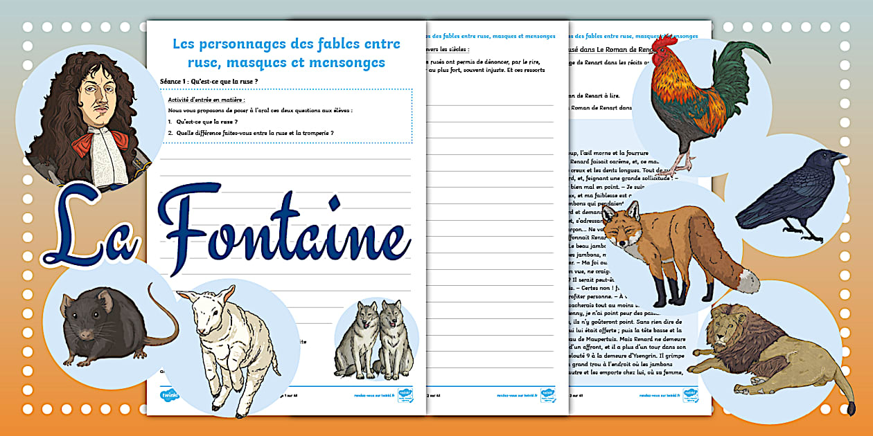 Les personnages des fables entre ruse, masques et mensonges