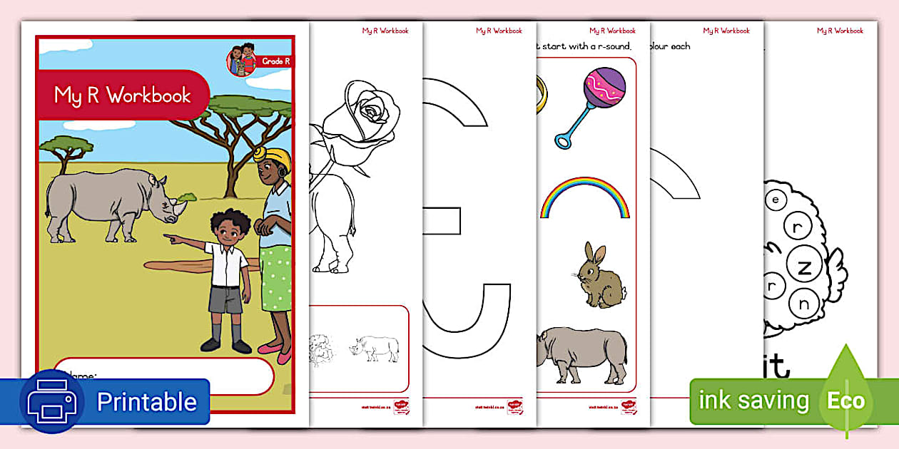 Gr. R Phonics Workbook Letter R (teacher made) - Twinkl