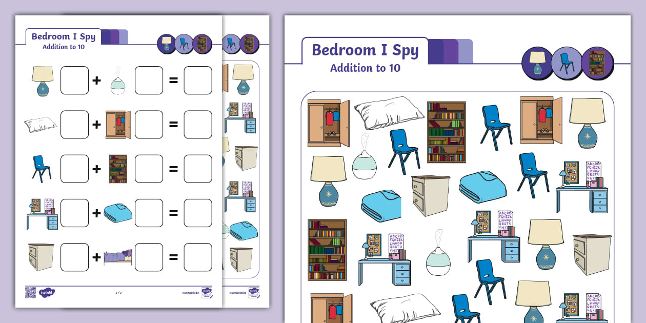 08 Teacher I Am Done | Bedroom I Spy Addition to 10