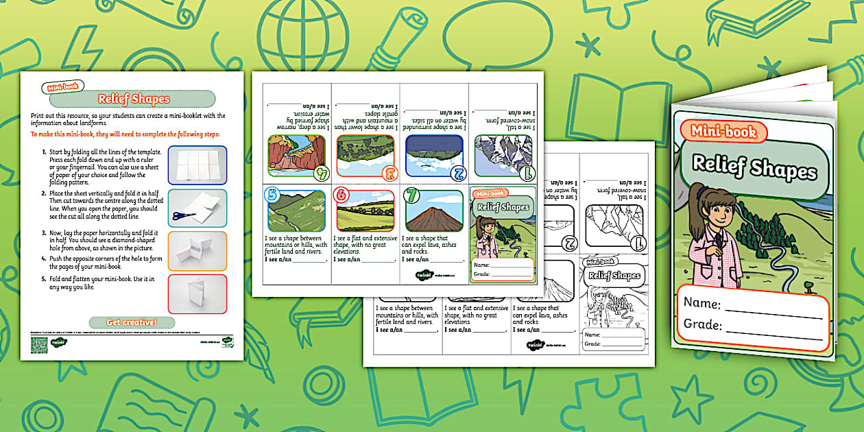 Minibook: Relief Shapes (Teacher-Made) - Twinkl