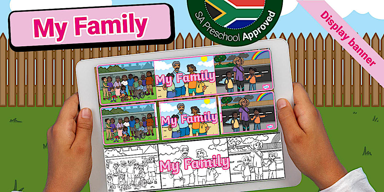 Preschool: My Family: Display Banner