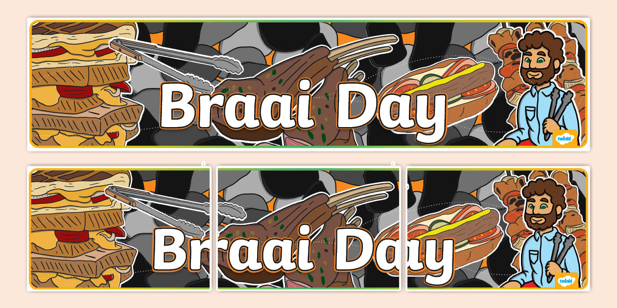 Braai Day Display Banner (professor feito) - Twinkl