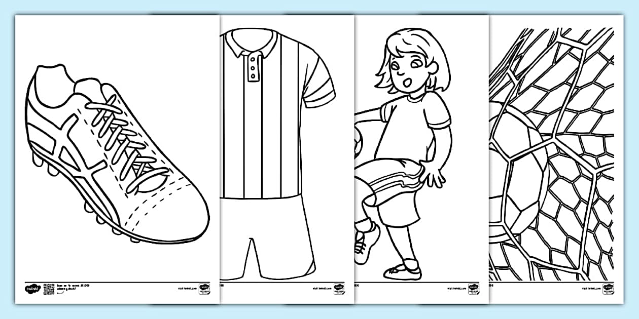 Women's Football World Cup Colouring Pages (teacher made)