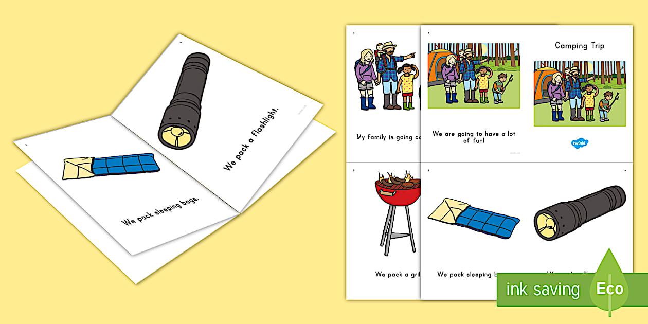 Camping Trip Emergent Reader (Teacher-Made) - Twinkl