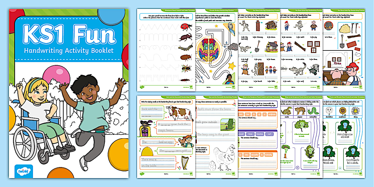 Fun Handwriting KS1 Activities Booklet – Letter Formation