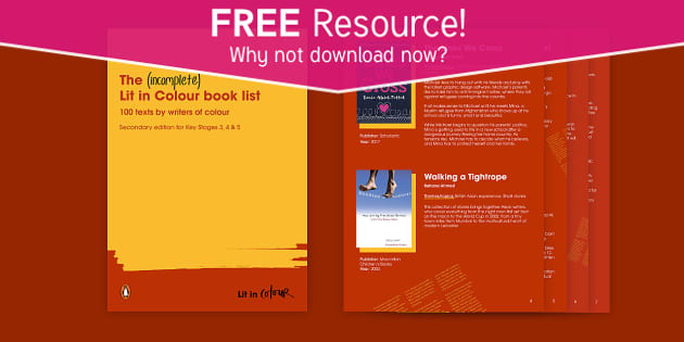 Lit in Colour KS3/4/5 Book List | Beyond English