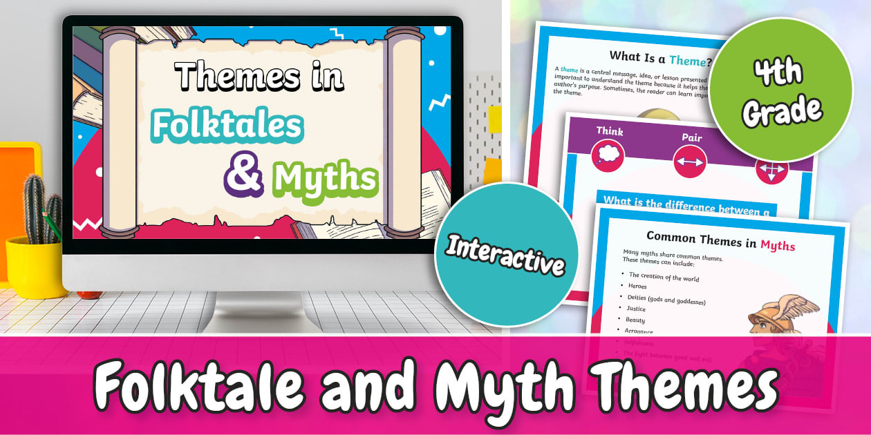 Compare and Contrast Themes in Folktales & Myths PowerPoint