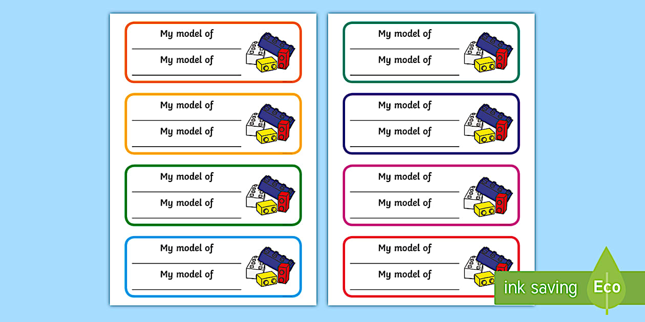 Editable Model Name Labels (teacher made) - Twinkl