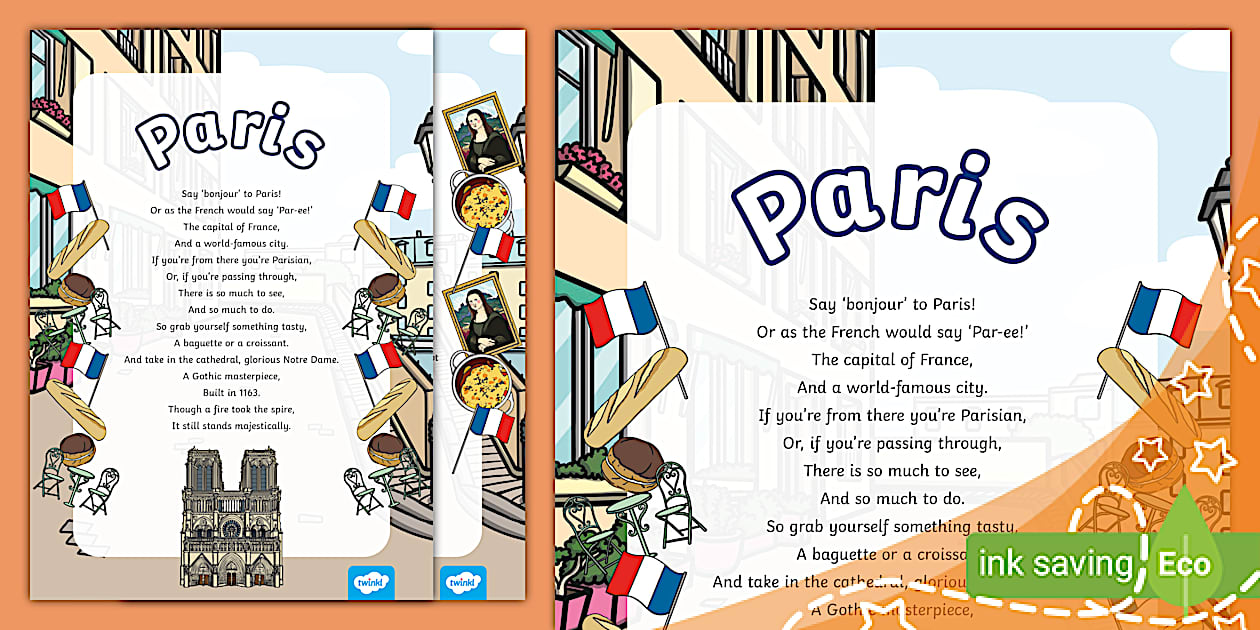 Paris Facts for Kids Song Lyrics