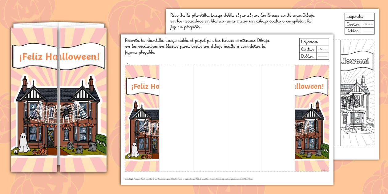 Foldable: ¡Feliz Halloween! (Teacher-Made) - Twinkl