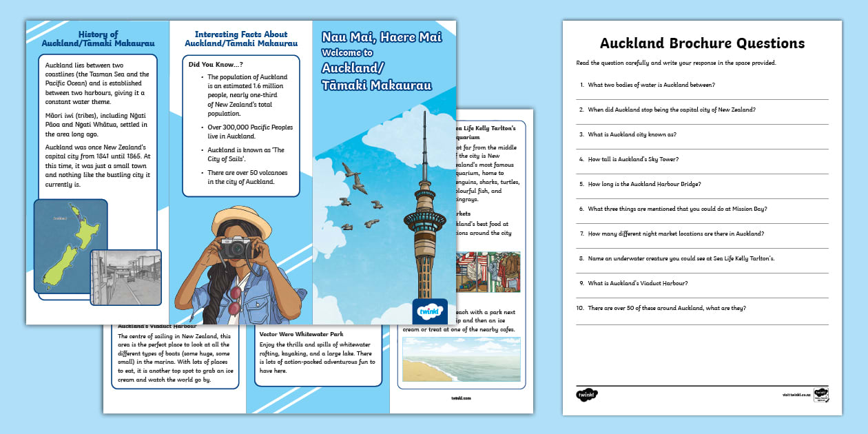 Auckland Reading Comprehension Brochure