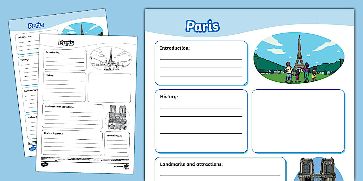 Paris Non-Chronological Report Template