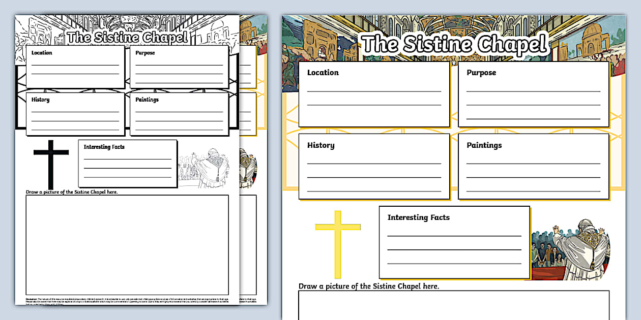 The Sistine Chapel Fact File Template