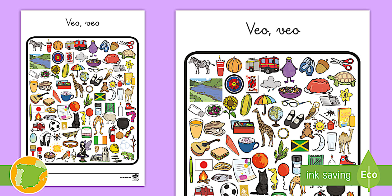 Ficha de actividad: Veo, veo (teacher made) - Twinkl