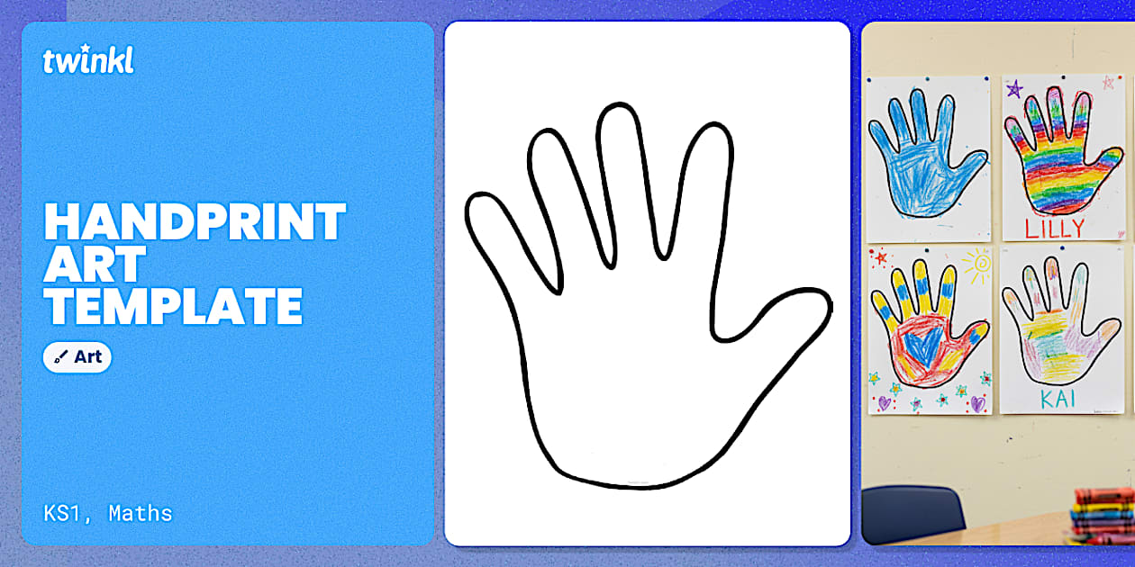 👉 Blank A4 Hand Templates - F-2