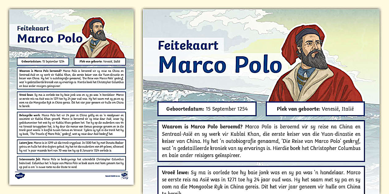 Marco Polo Feitekaart