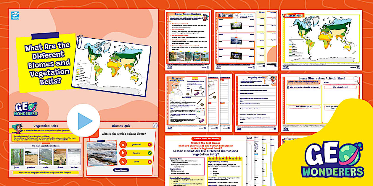 Geo Wonderers LKS2: Climate Zones and Biomes Lesson Pack 2