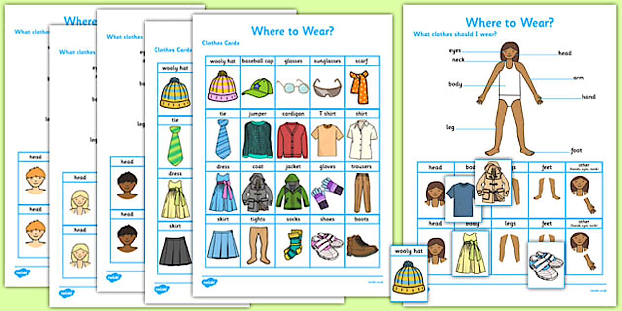 Where to Wear? Game Resource Pack (teacher made) - Twinkl