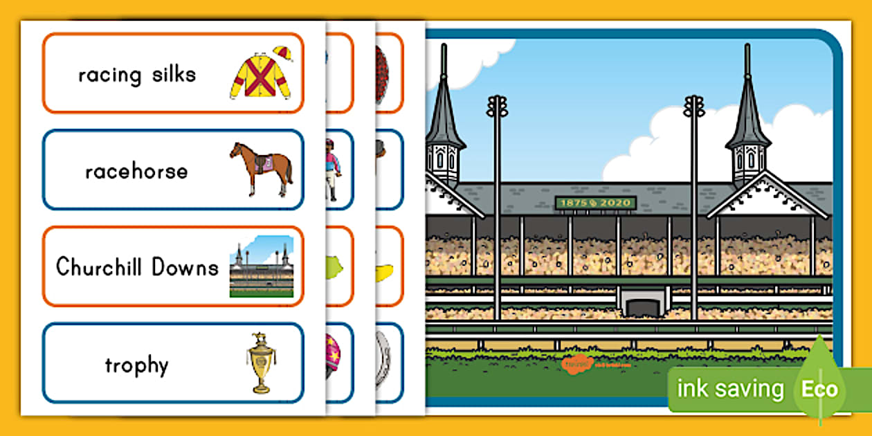 Kentucky Derby Anchor Chart and Word Cards | Kindergarten
