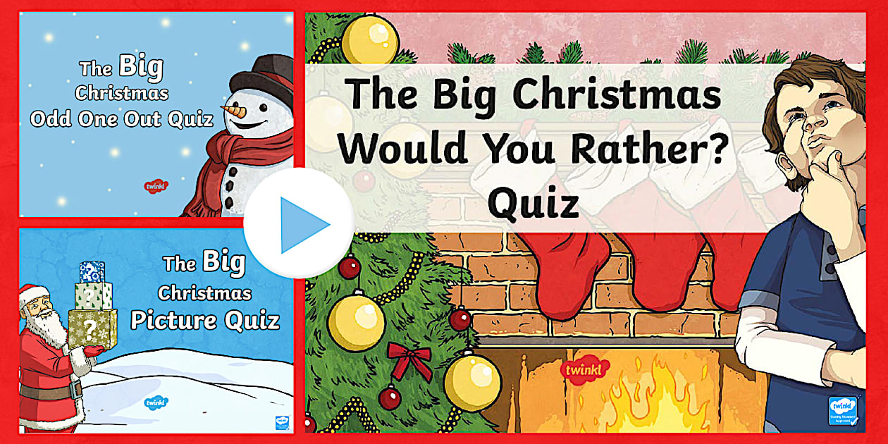 KS2 - Christmas Quiz ppt PowerPoint Pack - Primary Resource