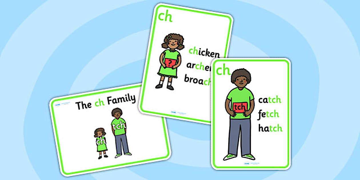 ch Sound Family Member Posters-ch, sounds, ch sound, sound families, ch ...