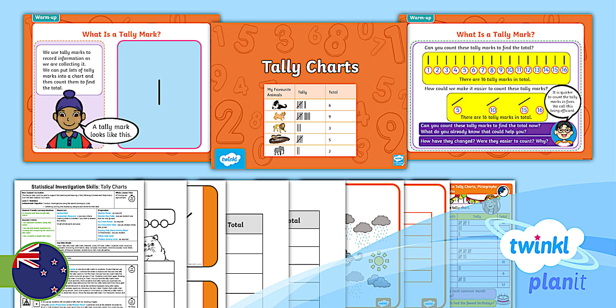 Level 2 Statistical Skills: Display Data in Tally Charts
