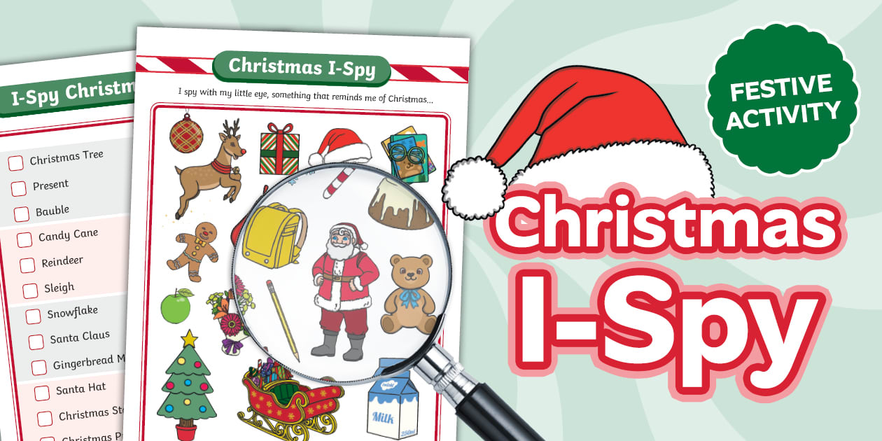 I Spy Christmas Activity Sheet | Christmas | Twinkl