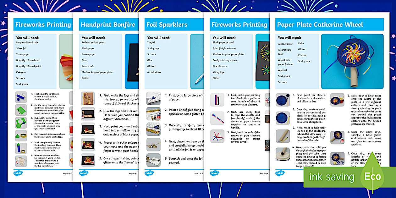 Bonfire Night Craft Activity Pack (teacher made) - Twinkl