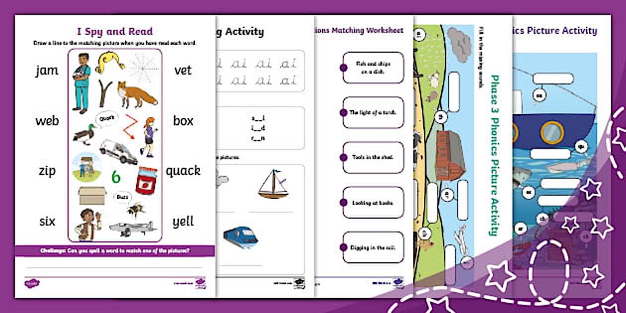 Phase 3 Phonics Resource Pack (teacher made) - Twinkl