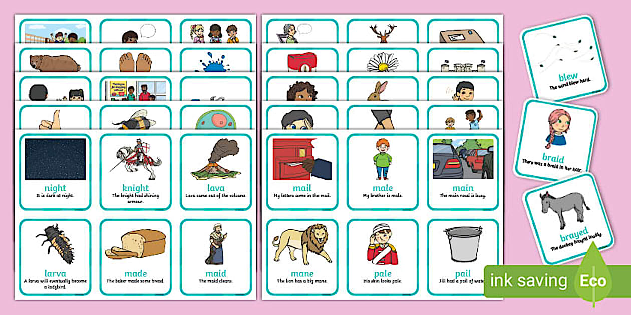 Homophones Game | Matching Cards | Primary Resources
