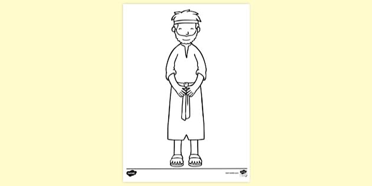 Brother Dan Colouring | Colouring Sheets - Twinkl