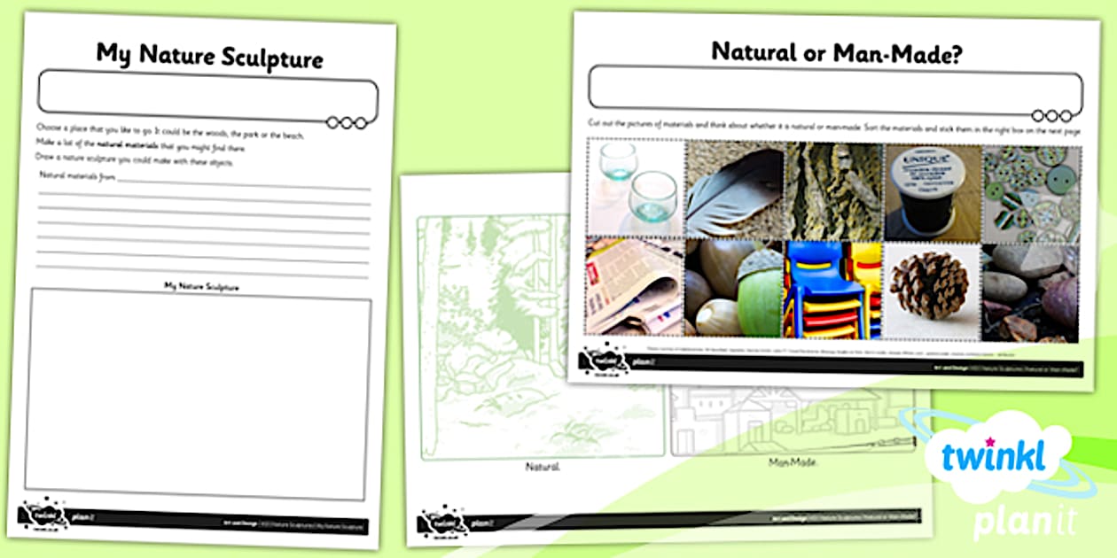 Art: Nature Sculptures KS1 Unit Home Learning Tasks - Twinkl