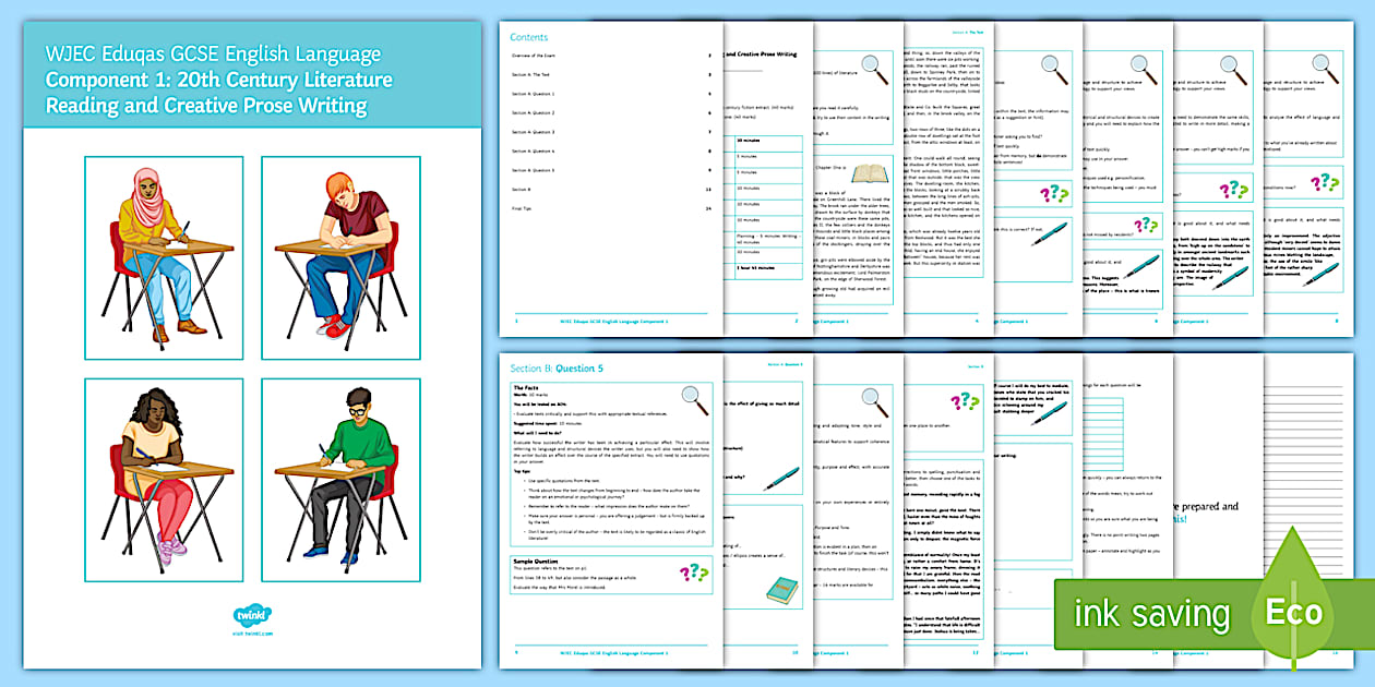 Eduqas English Language Paper 1 Exam Revision Booklet Beyond