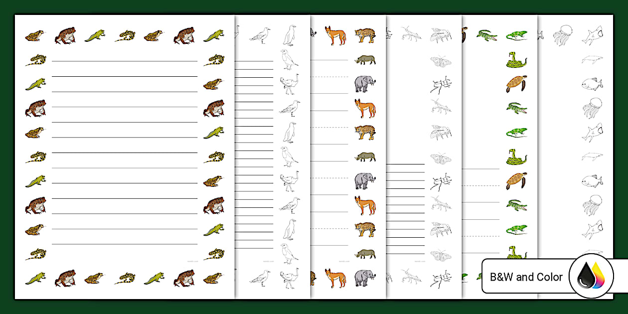 Animal Page Border | Arts & Crafts | Twinkl USA - Twinkl