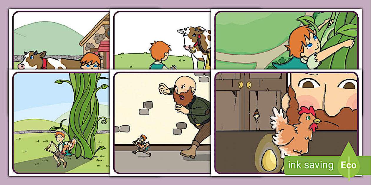 Jack and the Beanstalk Story Sequencing Pictures - Twinkl